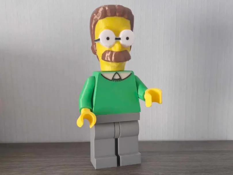 Big Brick * The Simpsons * Ned Flanders by cBoLsmUiEc - MakerWorld