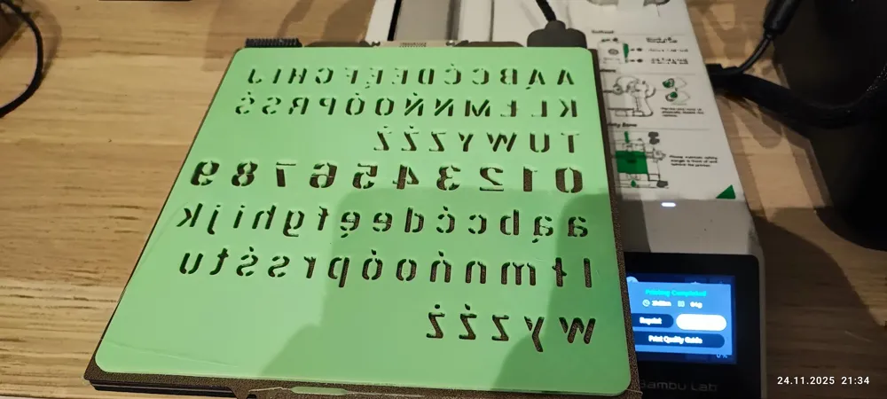 Polish Stencil Alphabet & Numbers - Free 3D Print Model - MakerWorld