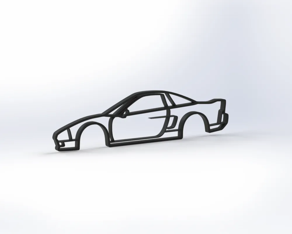 NSX First Gen 2D Wall Art Honda/Acura - Free 3D Print Model - MakerWorld