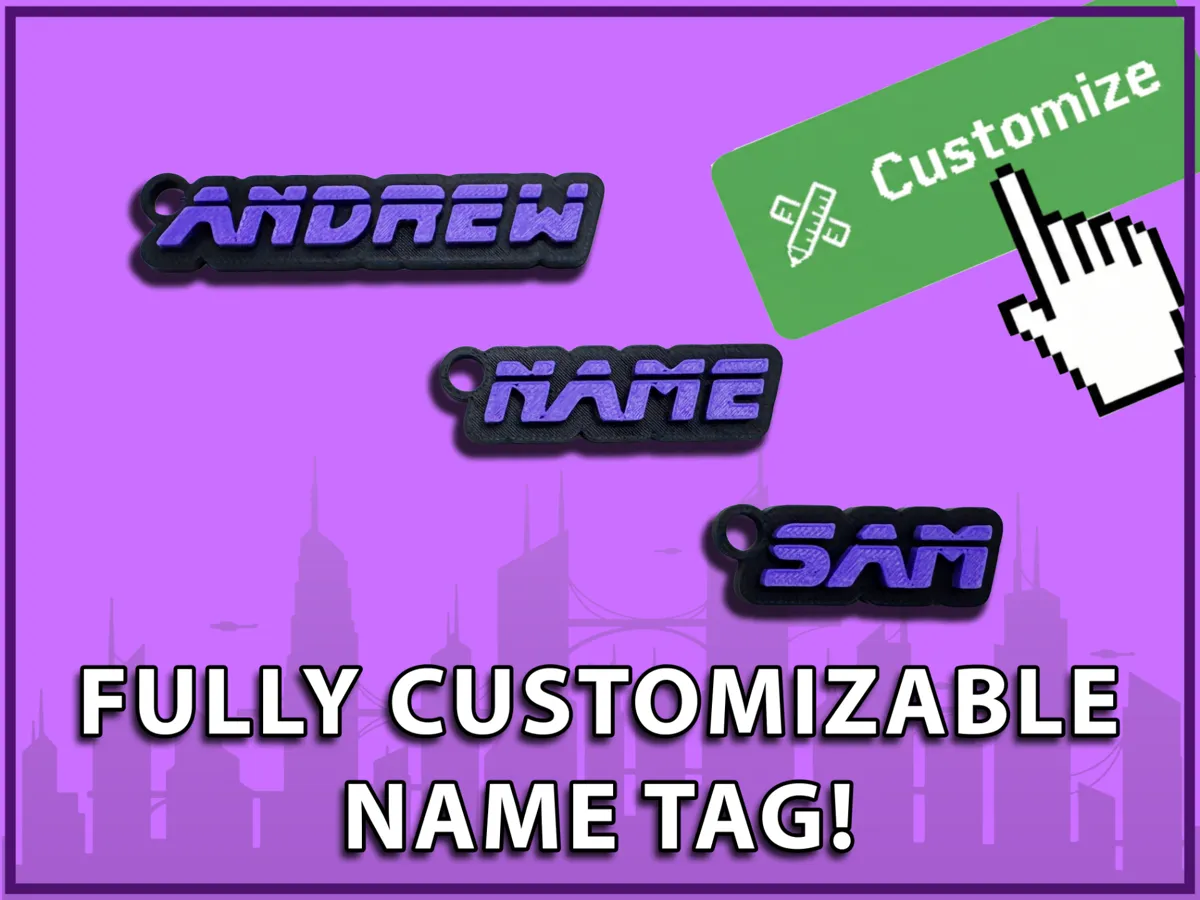 Bladerunner Schriftart vollständig anpassbarer Schlüsselanhänger ...