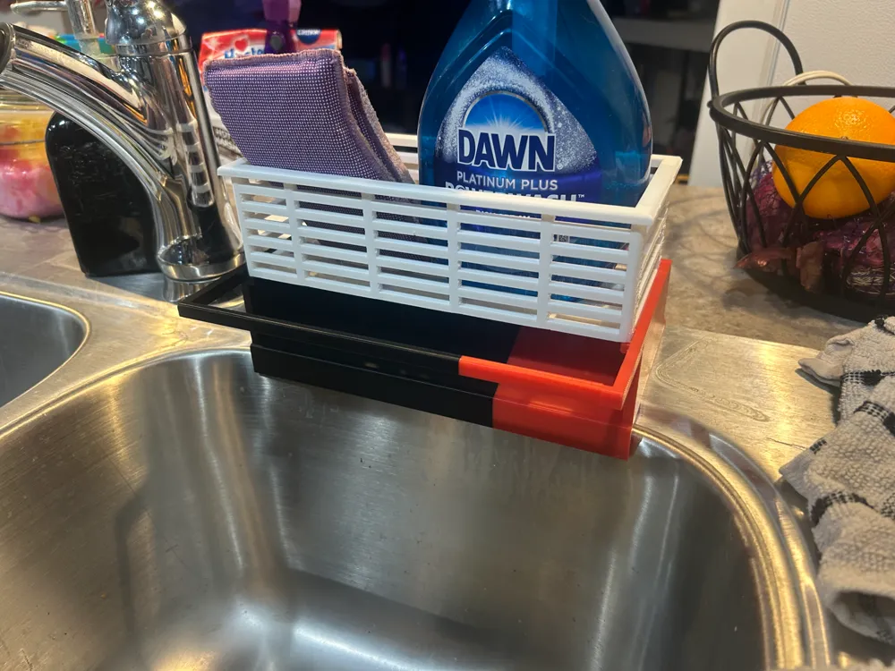 Sink Caddy/Rack and Basket by Birdstopher - MakerWorld
