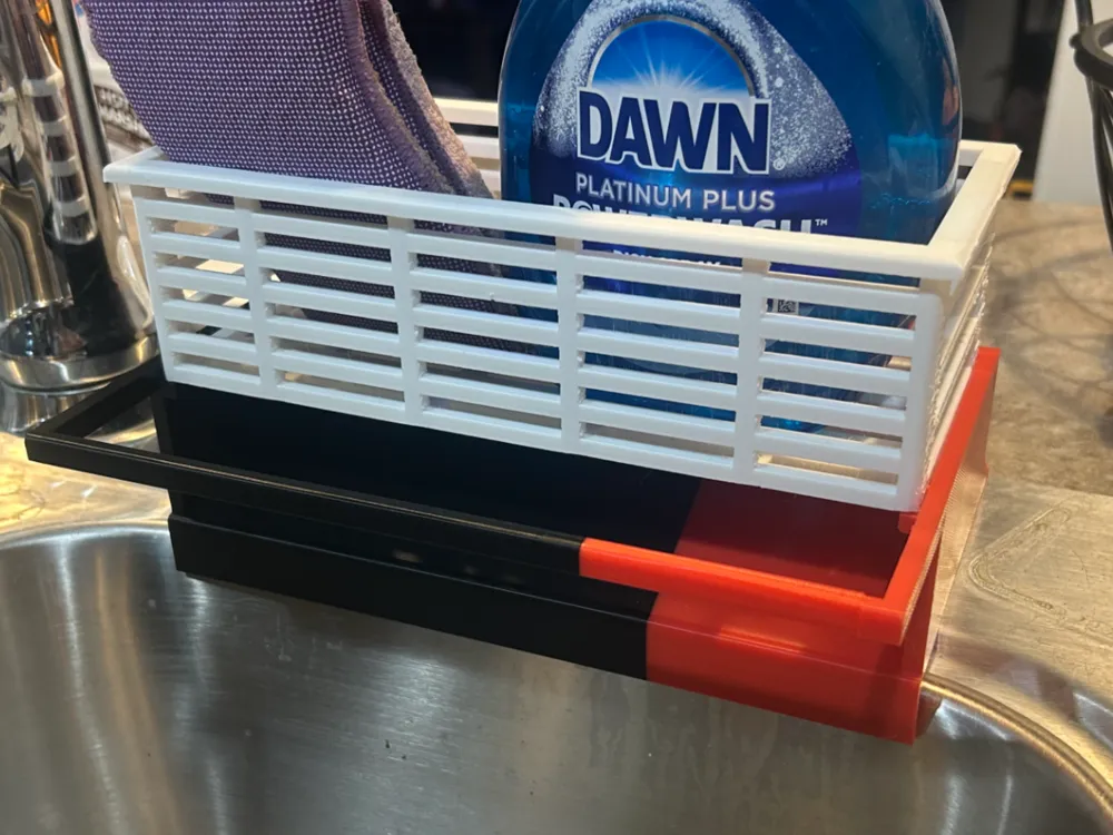 Sink Caddy/Rack and Basket by Birdstopher - MakerWorld