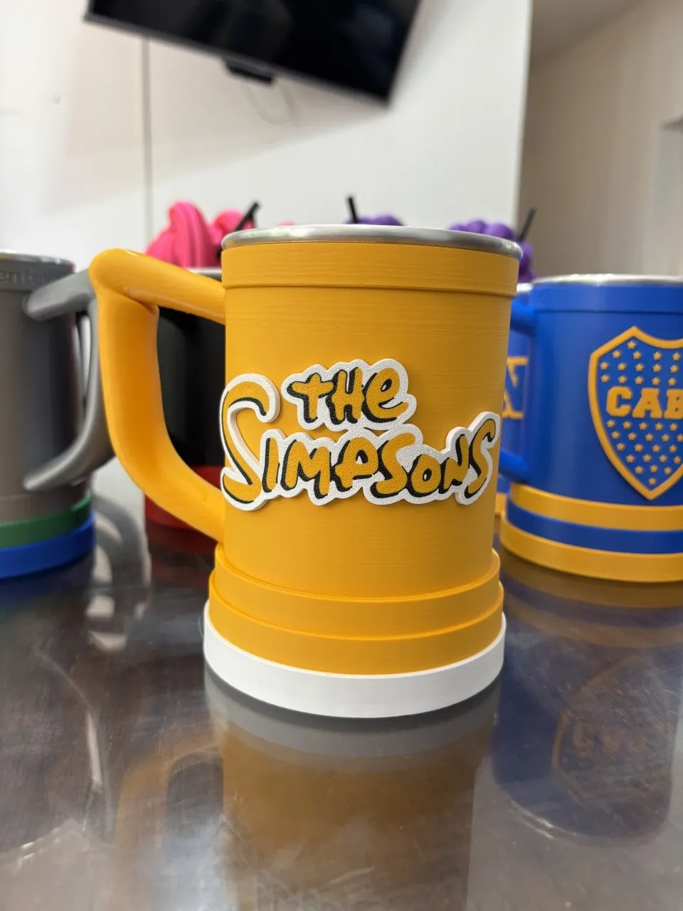 Simpsons Chop Mug Glass - Free 3D Print Model - MakerWorld