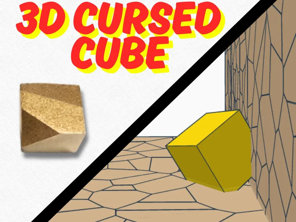 3D Cursed CUBE mini - Free 3D Print Model - MakerWorld
