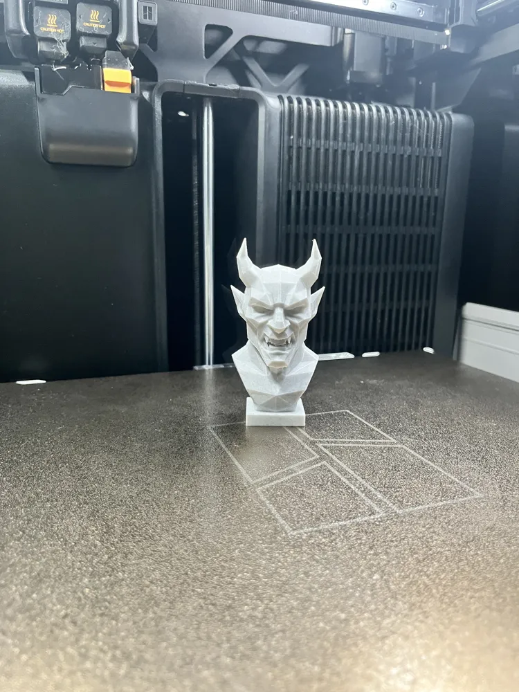 Low poly demon or devil bust by Future 3D MakerWorld: Download Free 3D ...