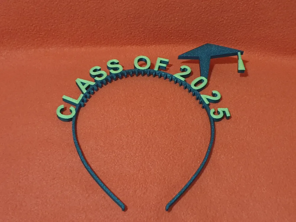 CLASS OF 2025 Graduation Headband by constantinost MakerWorld: Download ...