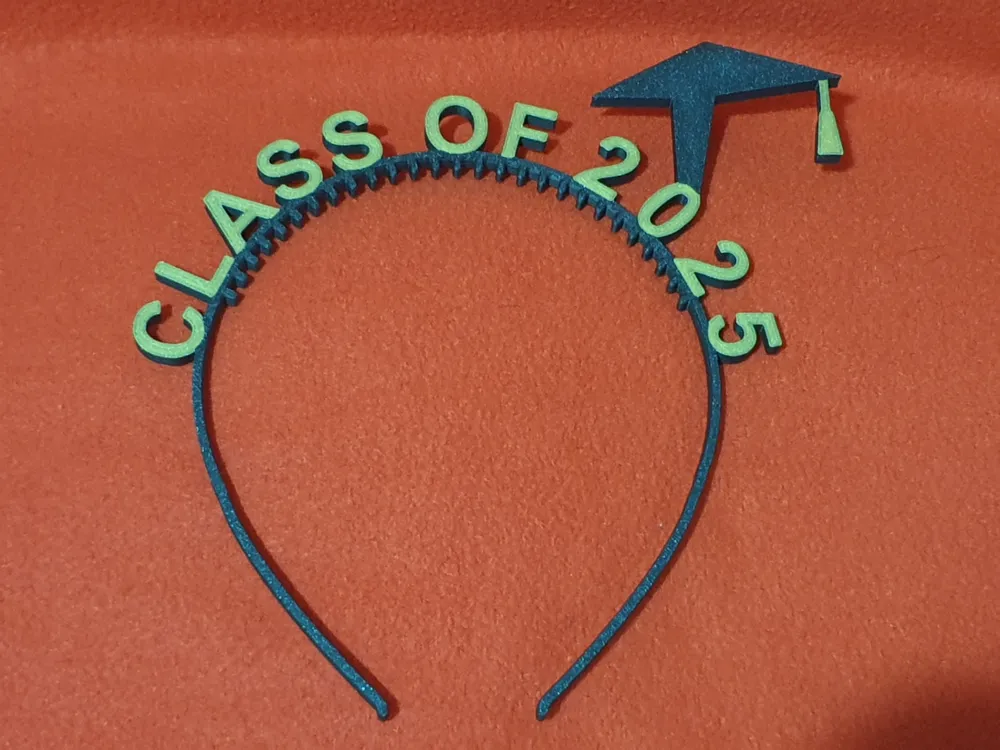 CLASS OF 2025 Graduation Headband by constantinost MakerWorld: Download ...