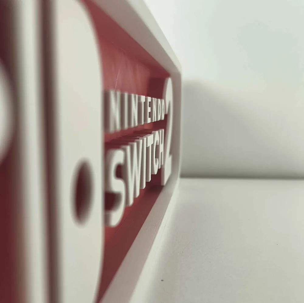 Console Logo Plaque - Nintendo Switch 2 - Free 3D Print Model - MakerWorld