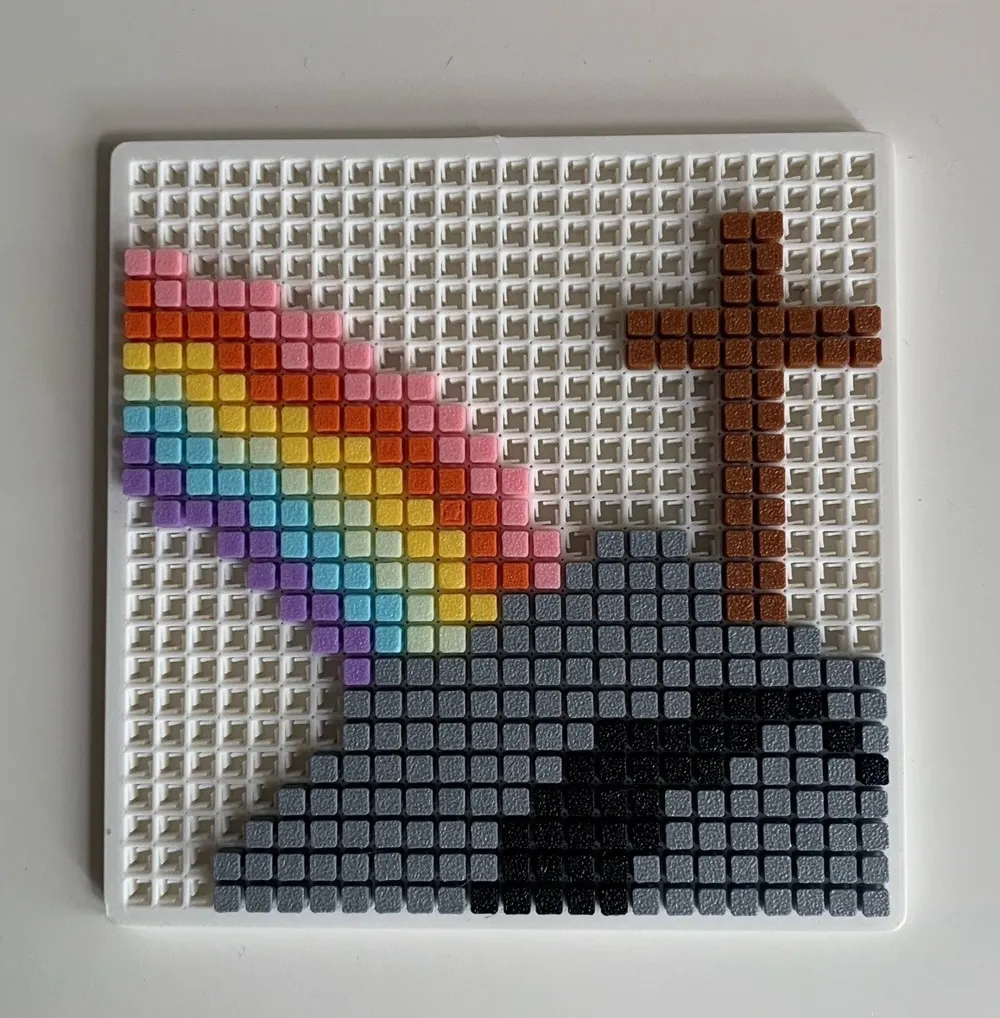 "He Is Risen" Pixel Puzzle by wattmelch MakerWorld: Download Free 3D Models