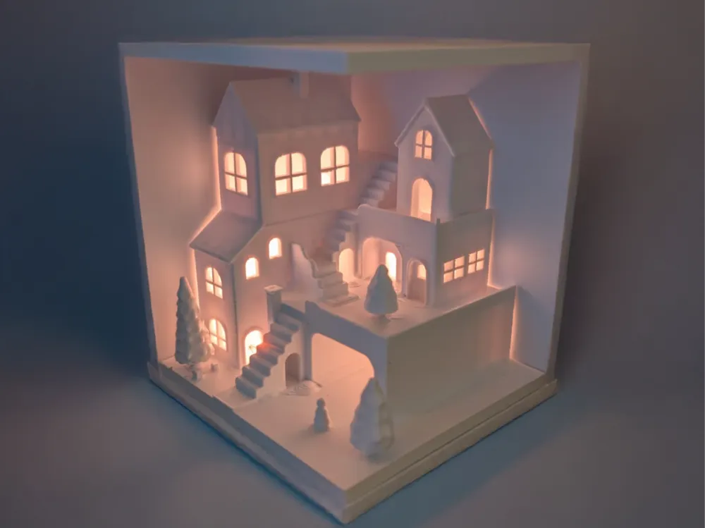 Winter Light Diorama – Christmas Village - LED by Leroyd MakerWorld ...