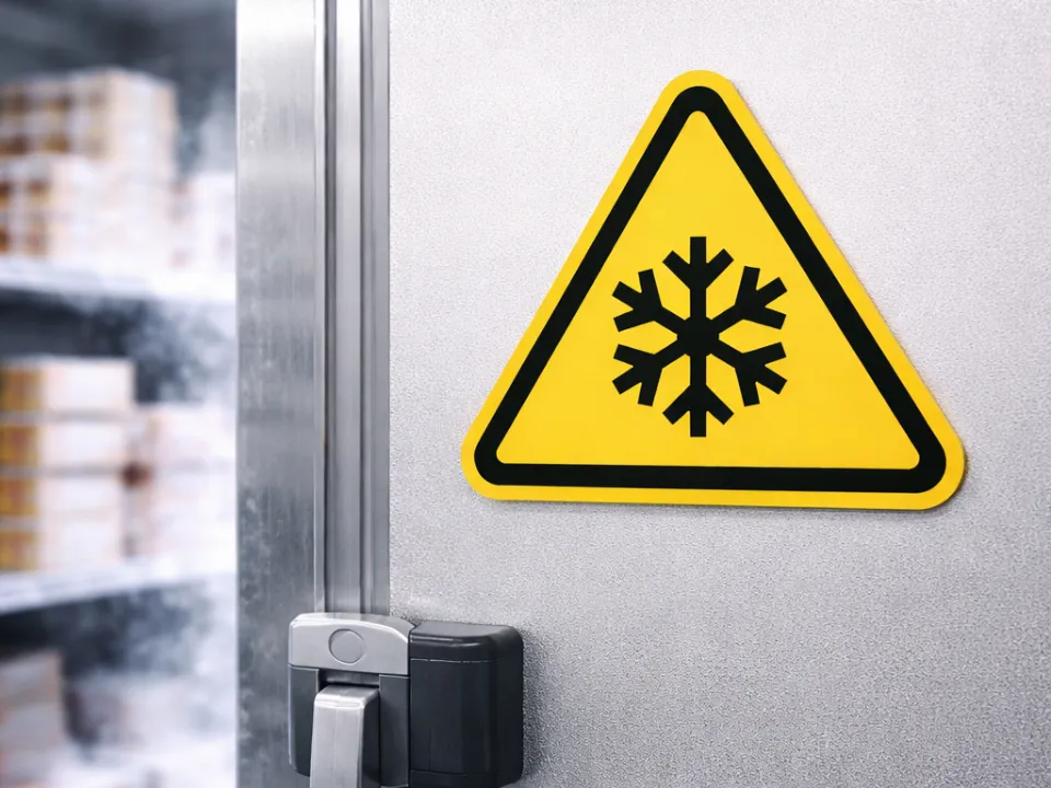 Warning sign "Cold / Low Temperature" - Free 3D Print Model - MakerWorld