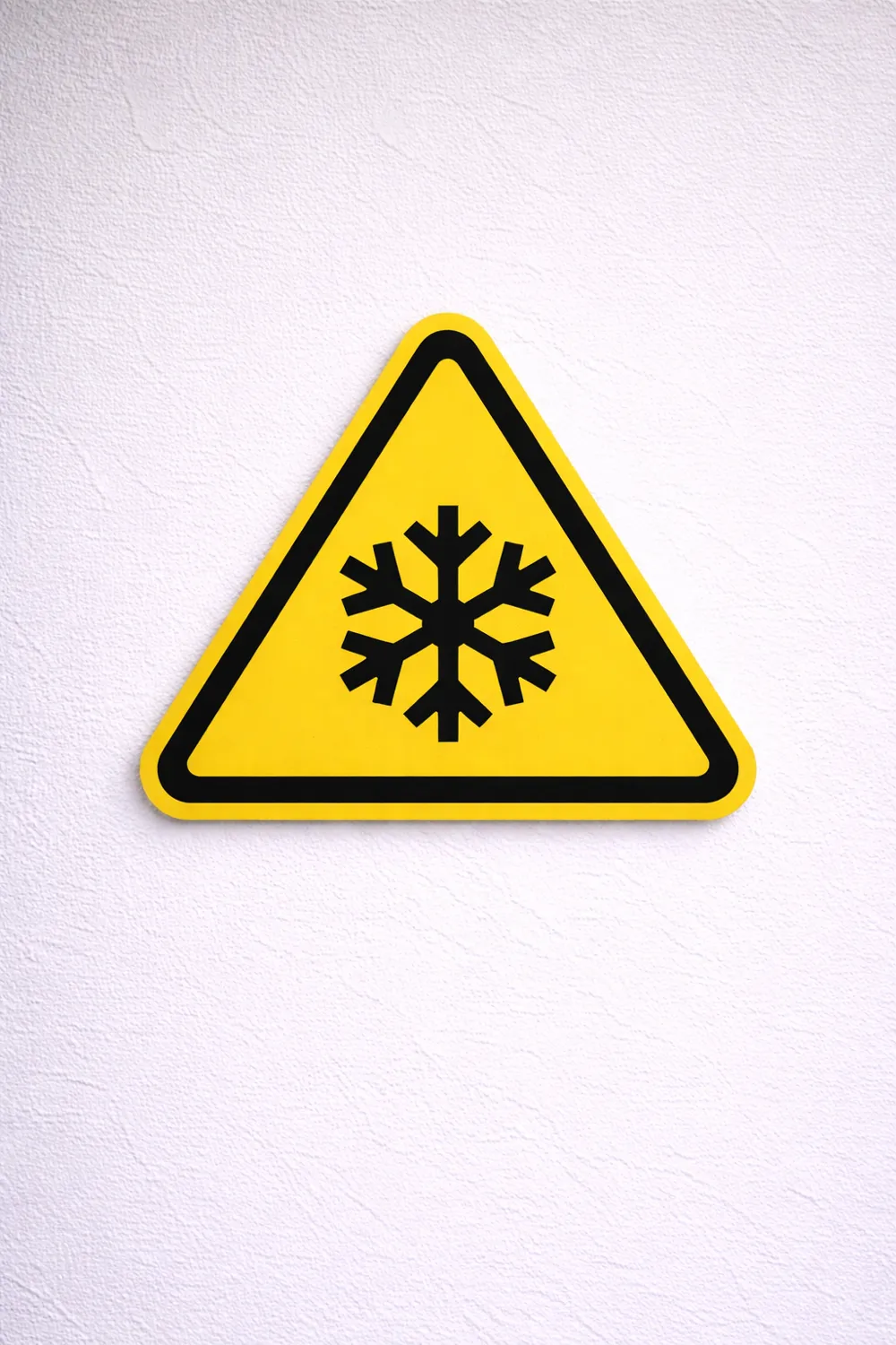 Warning sign "Cold / Low Temperature" - Free 3D Print Model - MakerWorld