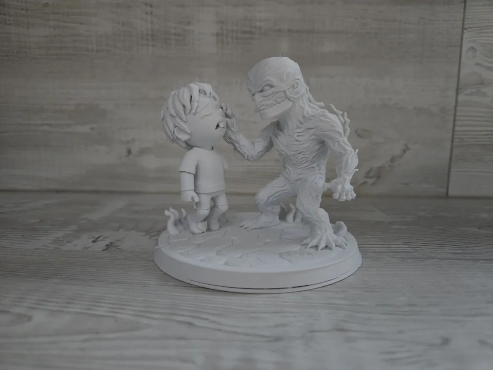 Will VS Vecna Chibi Diorama – Kostenloses 3D-Druckmodell – MakerWorld