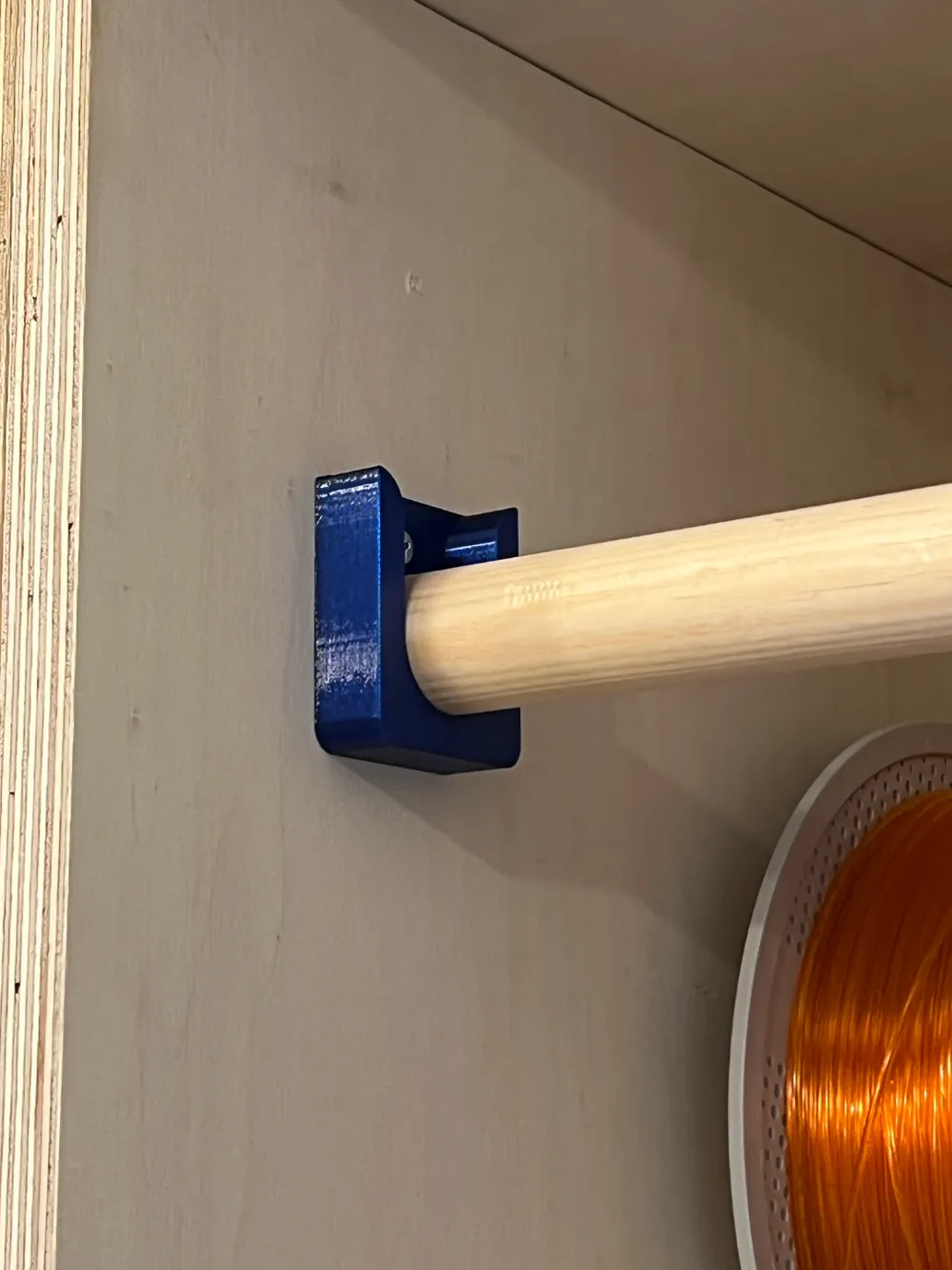 Filament Spool Storage bracket for wooden dowel by lorenzomakesthings ...