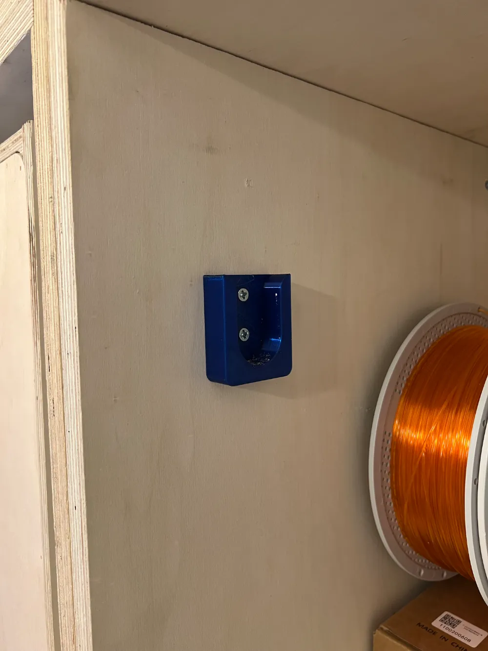 Filament Spool Storage bracket for wooden dowel by lorenzomakesthings ...