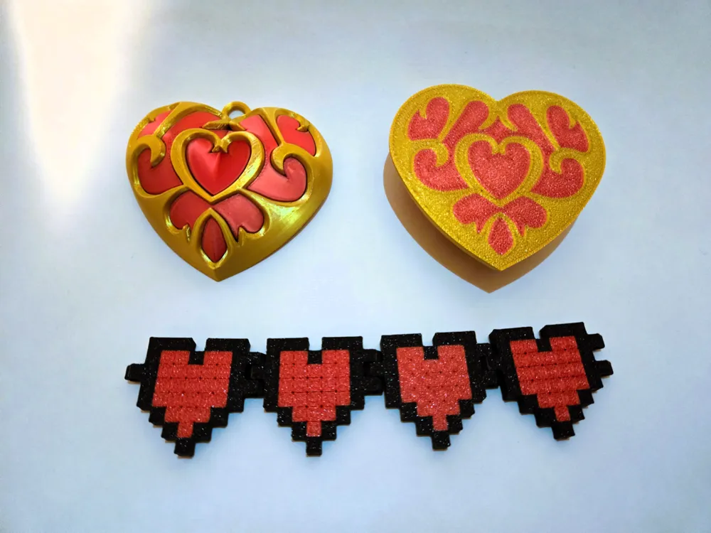 Zelda Heart Container - No AMS - Free 3D Print Model - MakerWorld