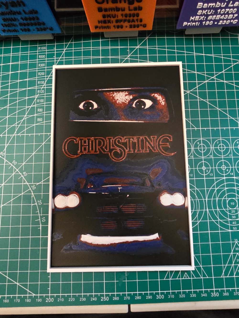 Christine Movie Poster - Hueforge Art - Free 3D Print Model - MakerWorld