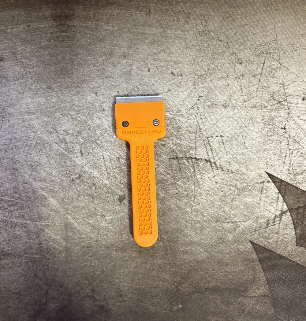 Bambu Bed Scraper for Universal Razor Blade - Free 3D Print Model ...