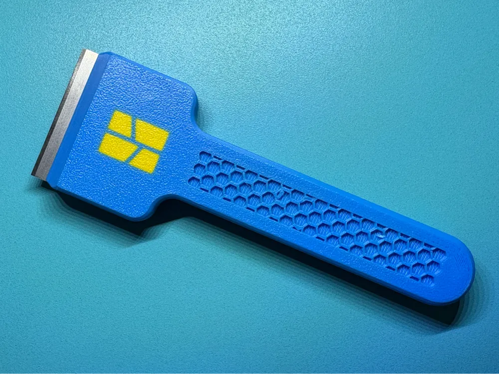 Bambu Bed Scraper for Universal Razor Blade - Free 3D Print Model ...