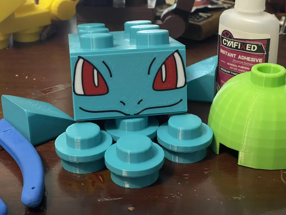 Big Brick Bulbasaur " Durpymon " by Pokéman3D MakerWorld: Download Free ...