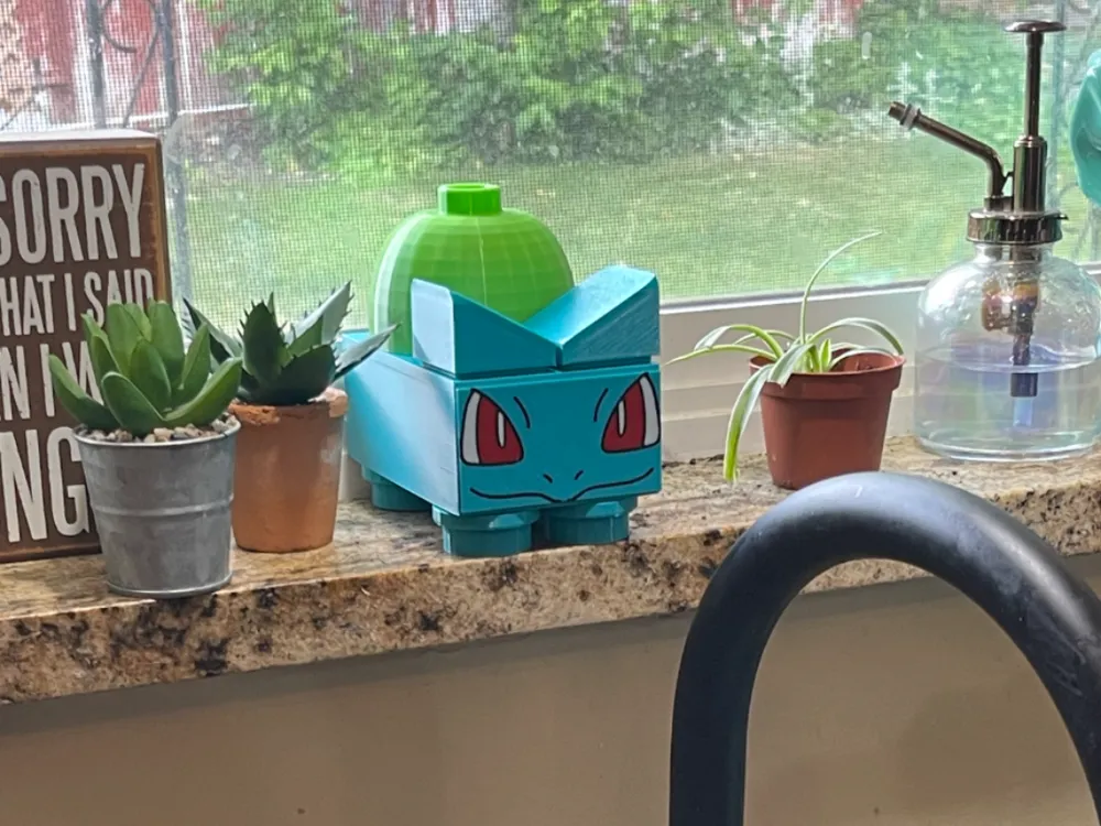 Big Brick Bulbasaur " Durpymon " by Pokéman3D MakerWorld: Download Free ...