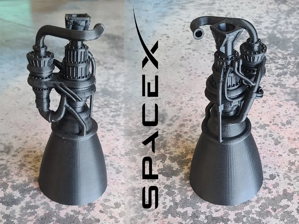Space X Raptor 3 Rocket Engine |Society ROAR 3D by Society ROAR 3D ...