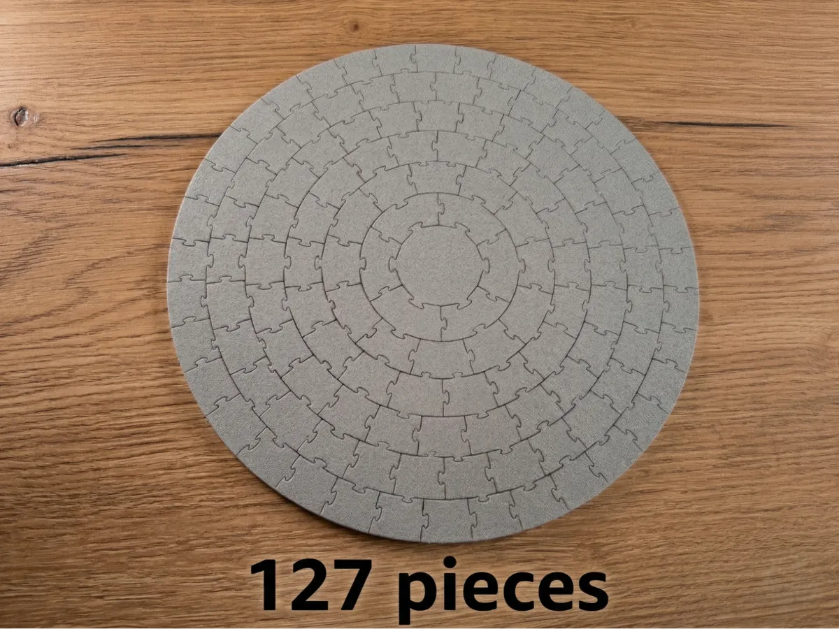 Minimalist Circular Puzzle - 127 Pieces - Free 3D Print Model - MakerWorld