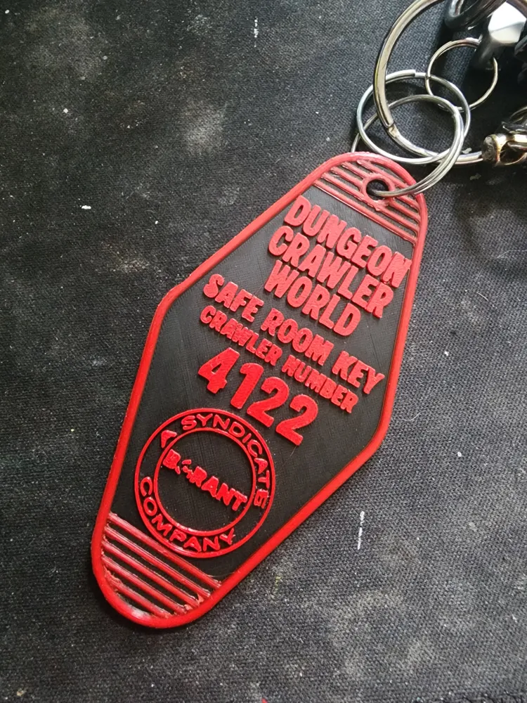 Dungeon Crawler World - Safe Room Key - Free 3D Print Model - MakerWorld