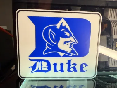 DUKE BLUE DEVILS DOOR HANGER Remixed by 3Dprinting4fun - MakerWorld