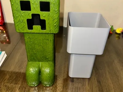 Minecraft CREEPER Popcorn Bucket by Astro Factory MakerWorld: Download ...