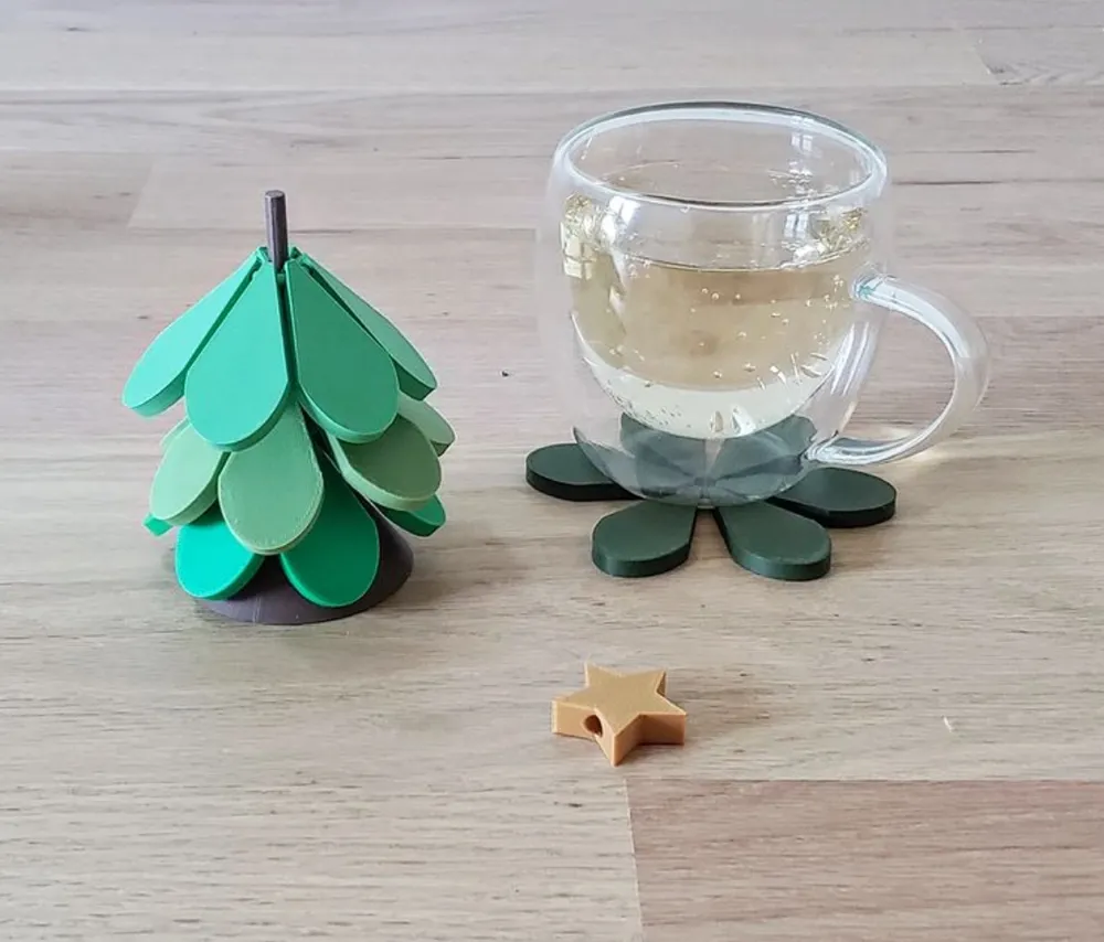 Christmas Tree Coaster by Jefflynn MakerWorld: Download Free 3D Models