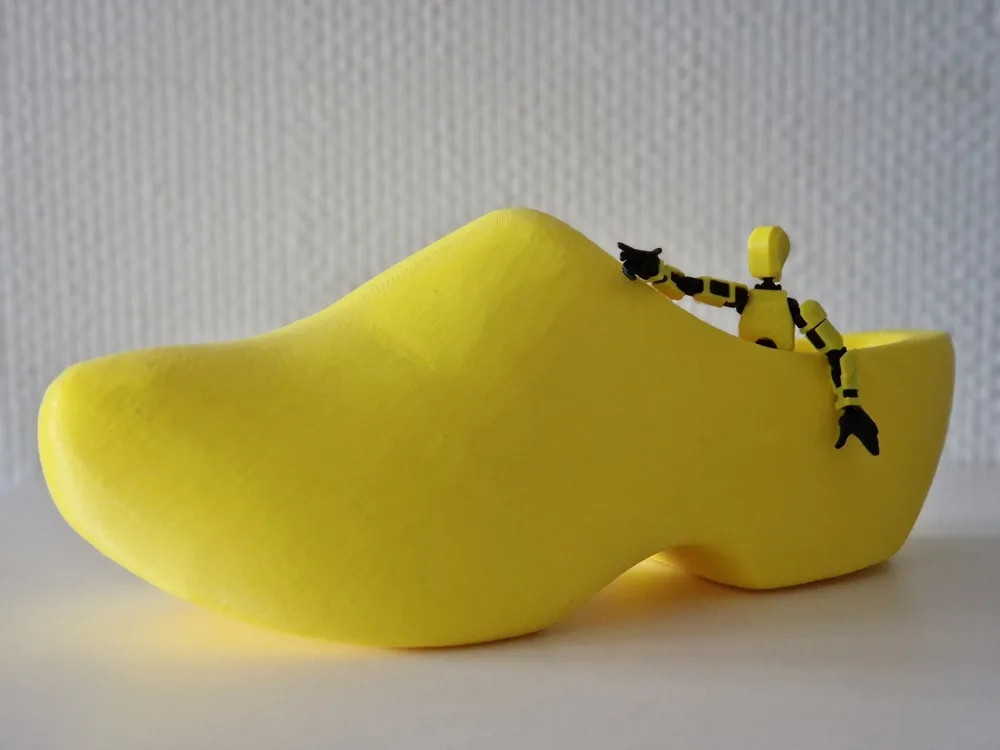 Authentic Traditional Dutch Clogs / Wooden Shoes - Free 3D Print Model ...