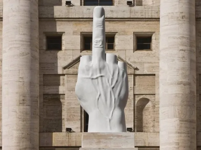 middle finger statue - Free 3D Print Model - MakerWorld