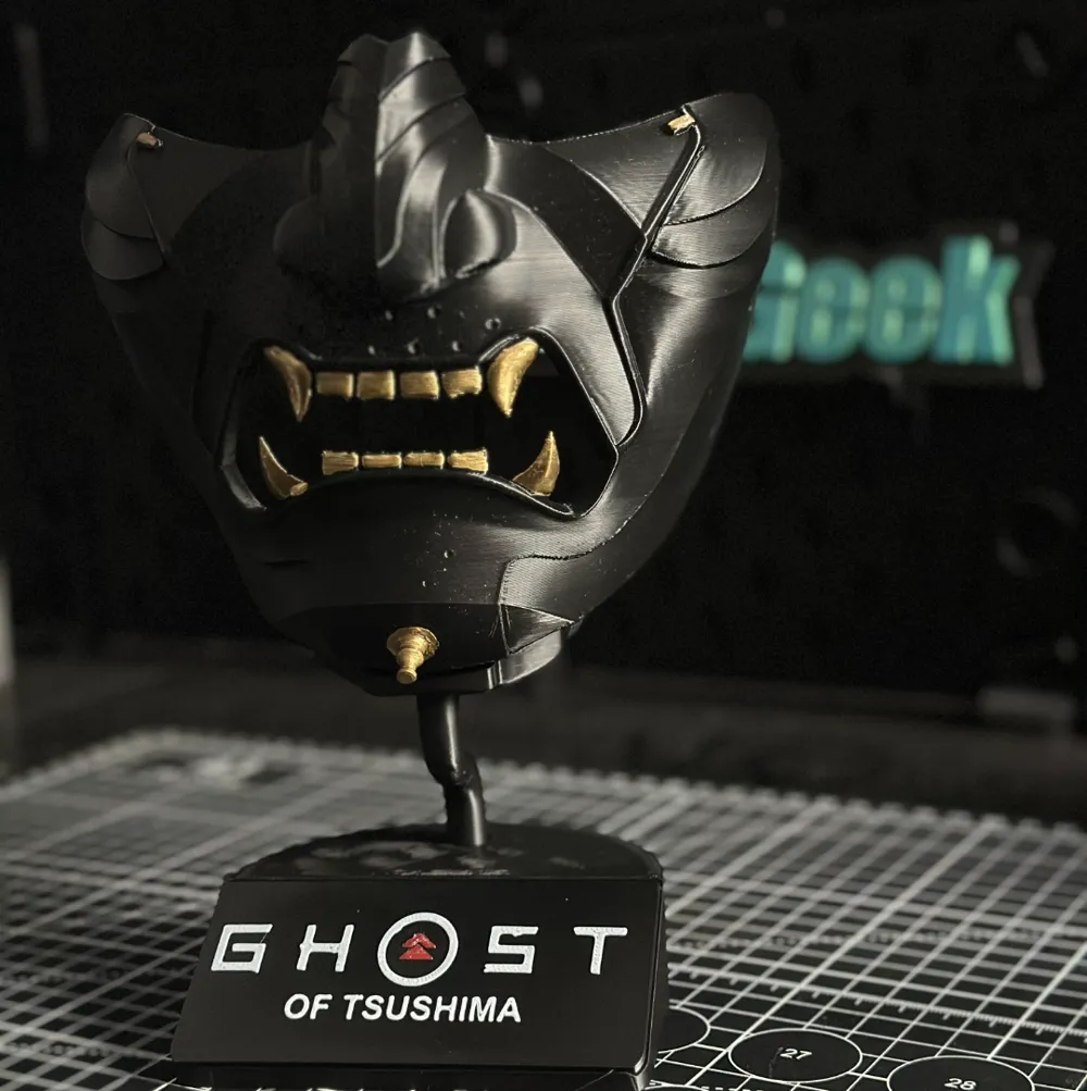 Ghost of Tsushima Ghost Mask Stand by TAH3DGeek - MakerWorld