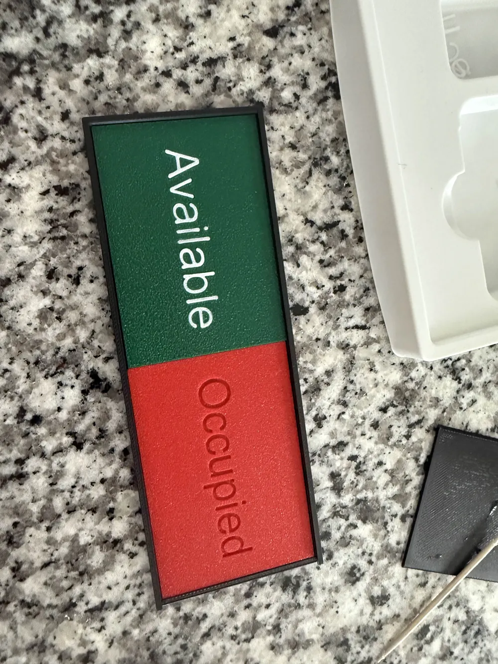 Slide Door Sign NO AMS - Free 3D Print Model - MakerWorld