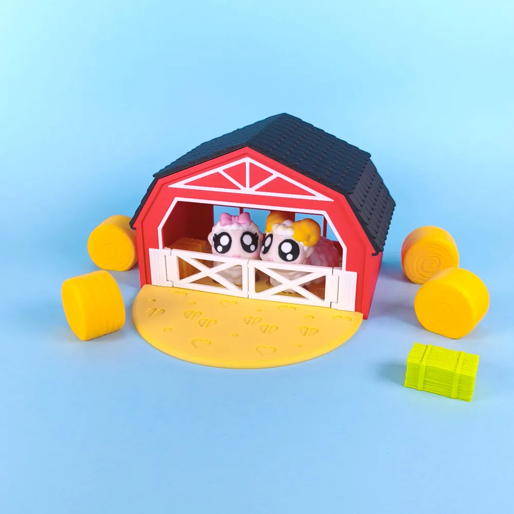 Diorama for Cute Flexi Animals, Sheep & Ram Farm - Free 3D Print Model ...