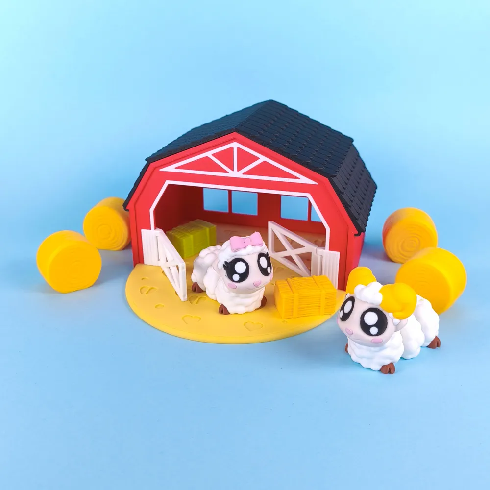 Diorama for Cute Flexi Animals, Sheep & Ram Farm by Valeria Momo ...