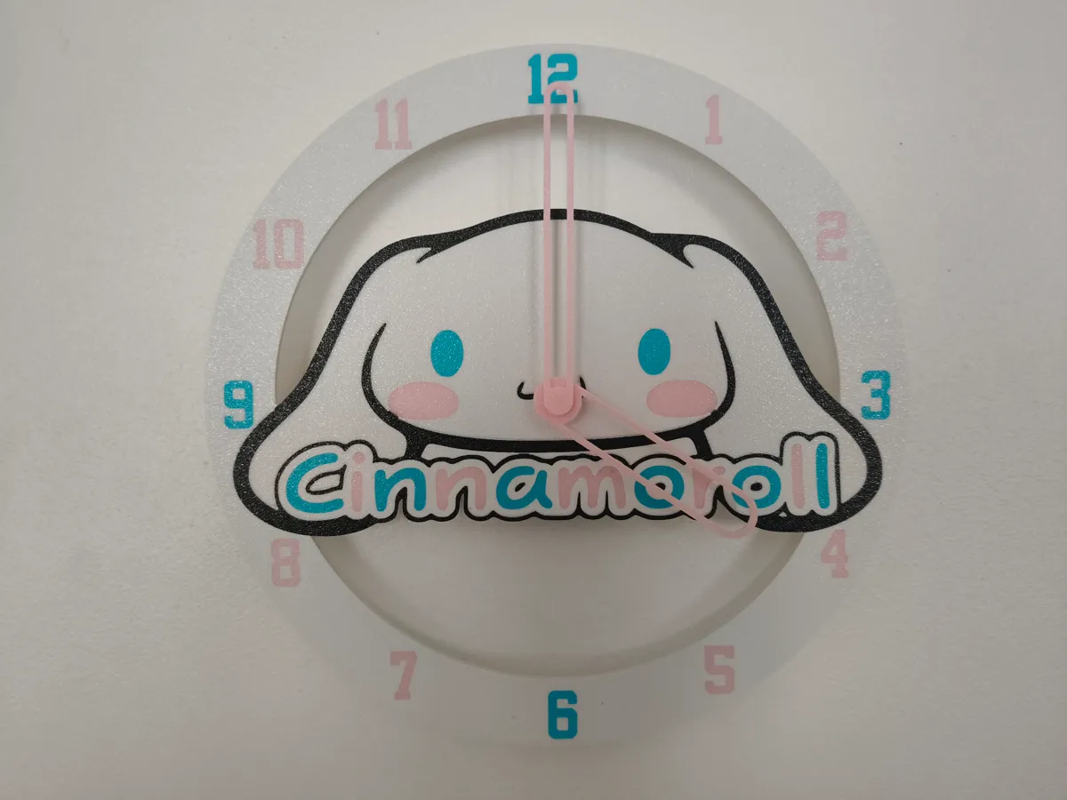 Cinnamoroll Clock - Free 3D Print Model - MakerWorld