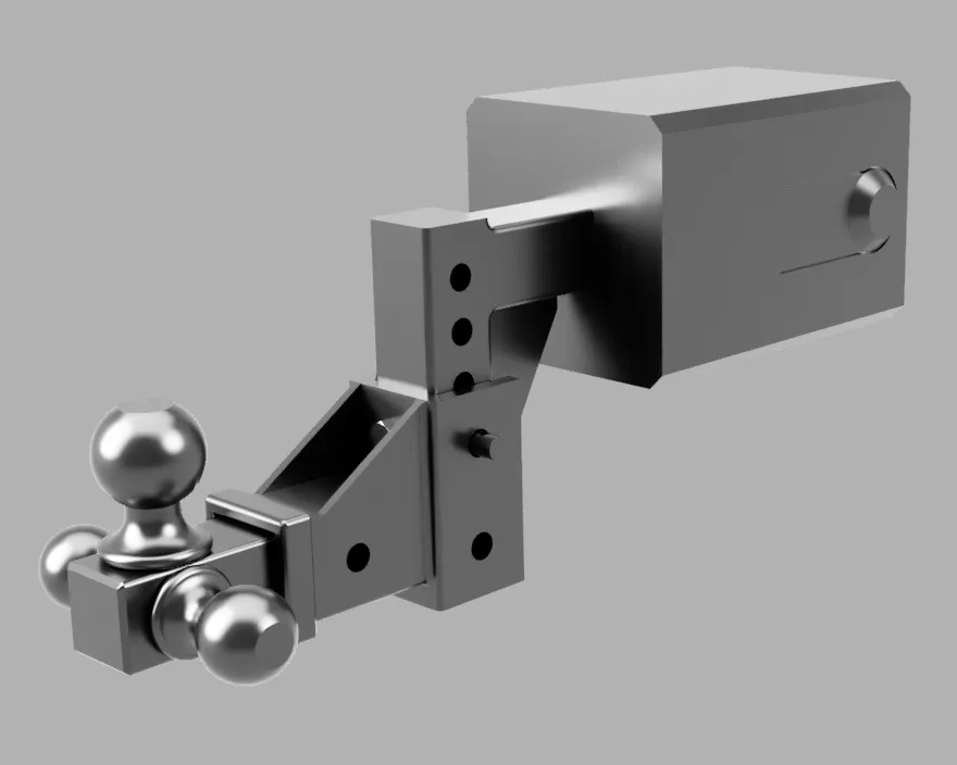 Tiny Hitch - Tiny Drop Hitch(Adjustable Hitch) - Free 3D Print Model ...