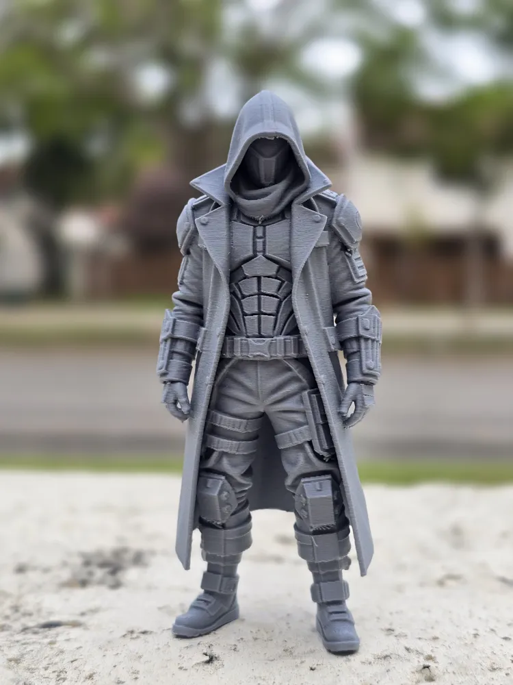 Urban Shadow Operative Figurine - Free 3D Print Model - MakerWorld
