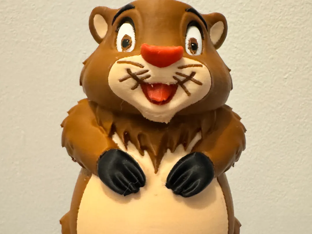 GroundHog / Marmota figurine multicolor & onecolor - Free 3D Print ...