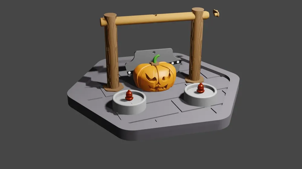 Pumpkin guillotine by 3D4U - MakerWorld