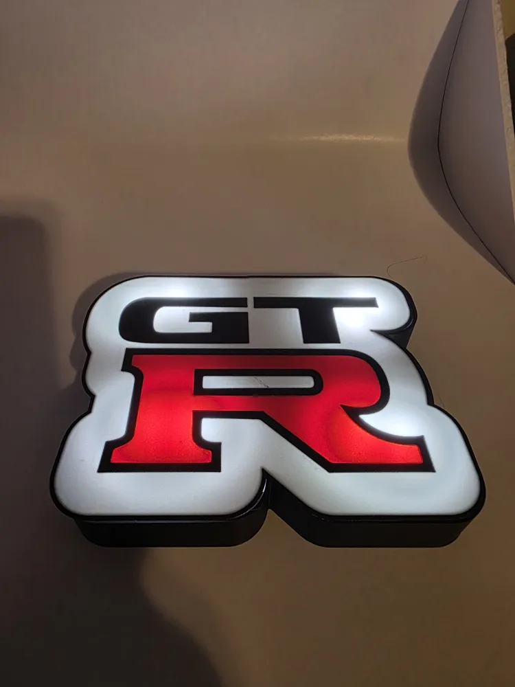GTR logo light box - Free 3D Print Model - MakerWorld