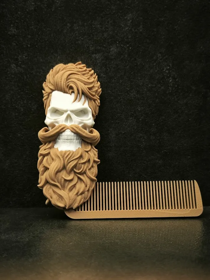 Foldable Skull Comb - Free 3D Print Model - MakerWorld