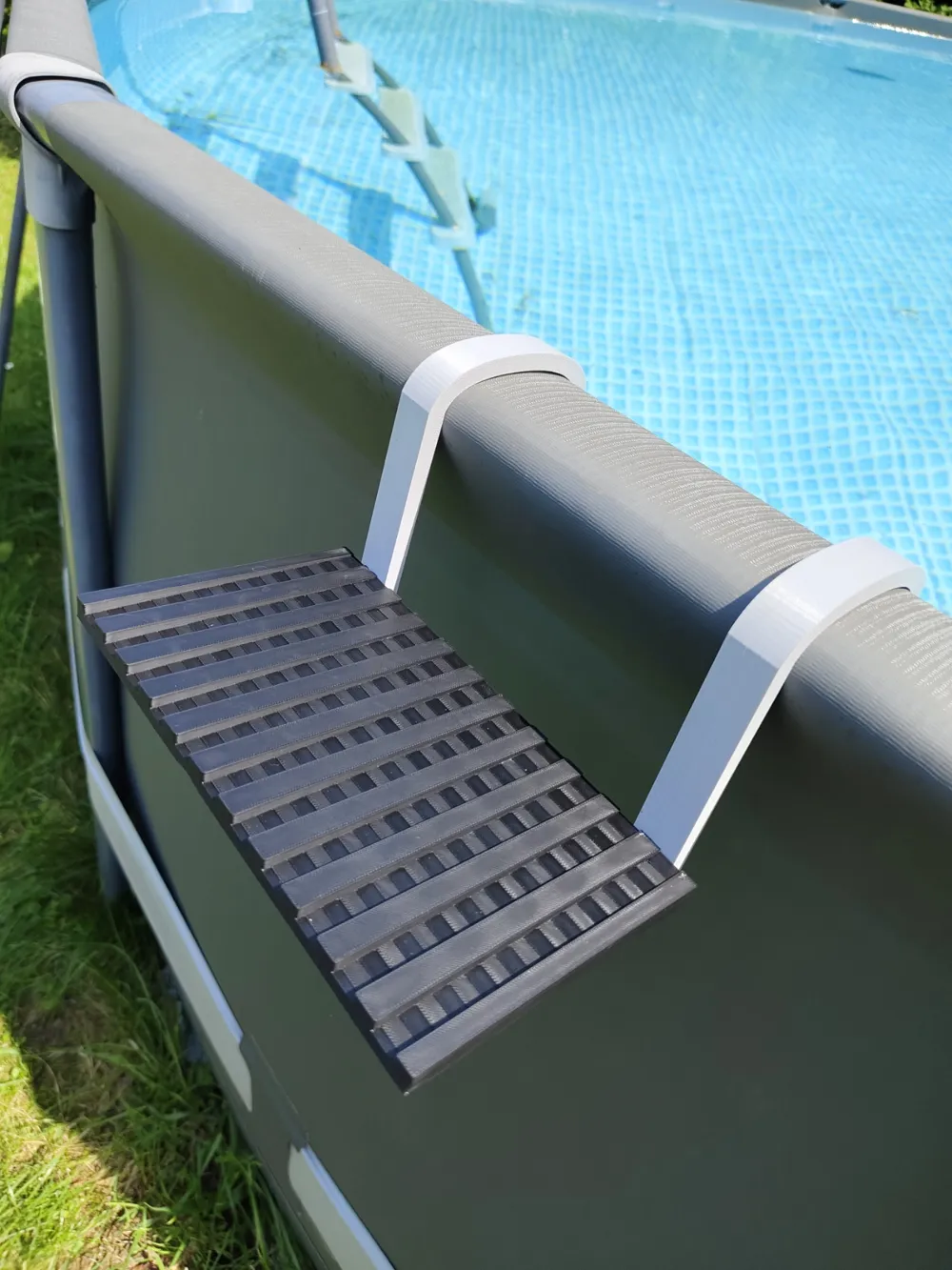 Practical Poolside Shelf for Intex Oval Frame Pool by user_4141256587 ...