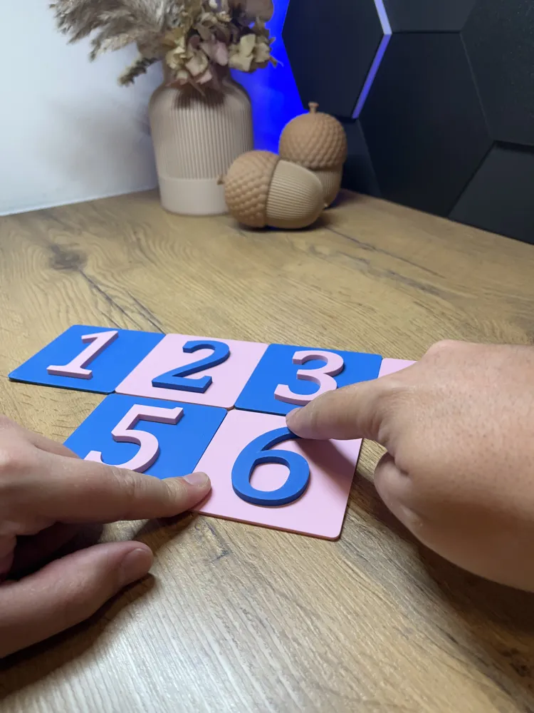 Number Touch Plates 0–9 for Learning // Montessori - Free 3D Print ...