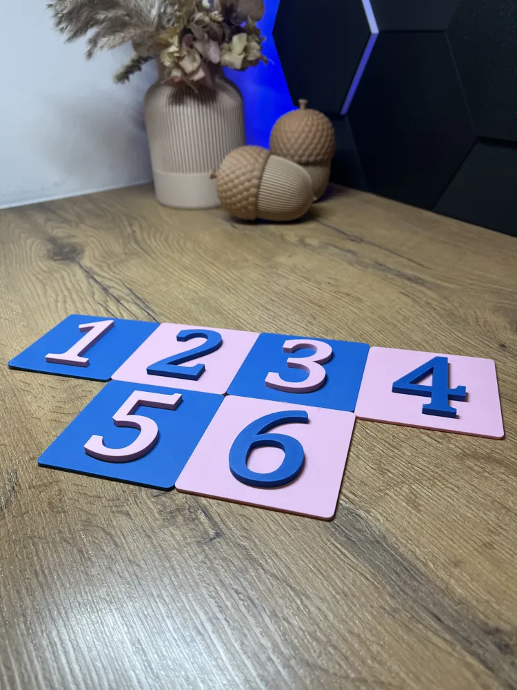 Number Touch Plates 0–9 for Learning // Montessori - Free 3D Print ...