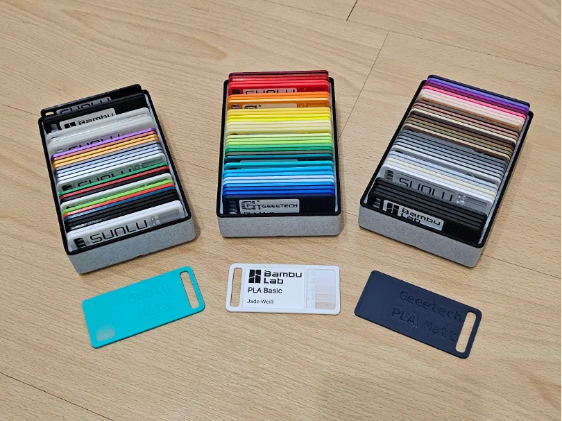 Filament Musterkarte (Hersteller / Typ branding) – Kostenloses 3D ...