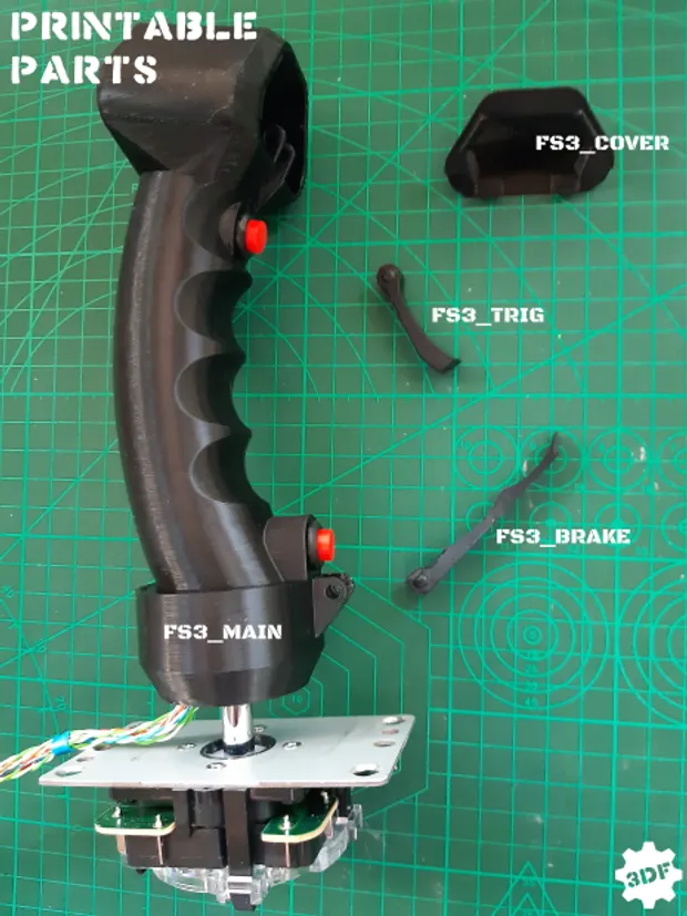 Digital Arcade Flightstick 3 The Raptor by 3DFreeman - MakerWorld