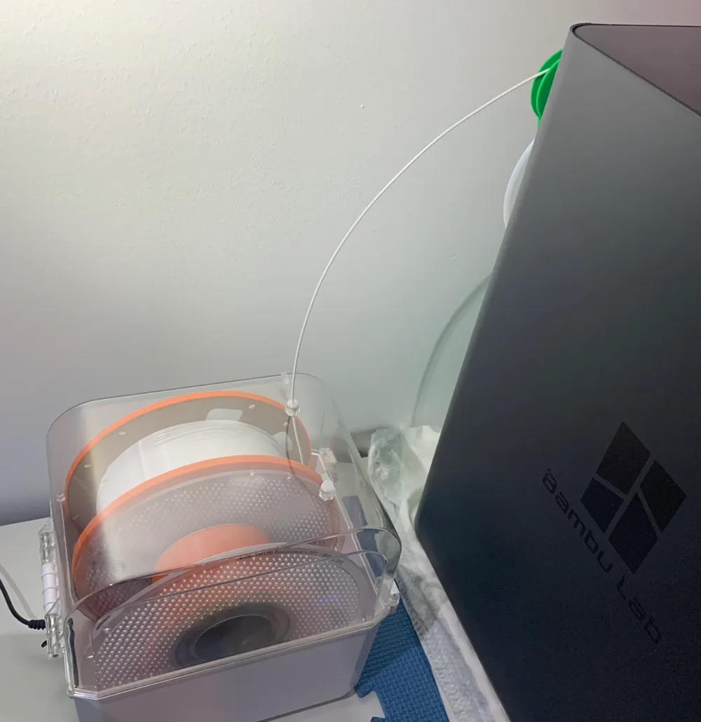 Bambu Lab P1 series side spool filament support by PeaOneEss - MakerWorld